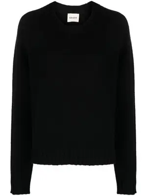 Khaite Mae Cashmere Pullover Sweater - Black