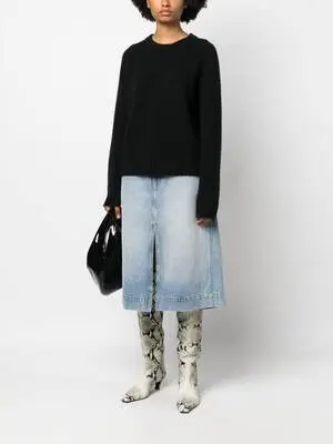 Khaite Mae Cashmere Pullover Sweater - Black