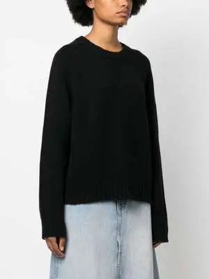 Khaite Mae Cashmere Pullover Sweater - Black
