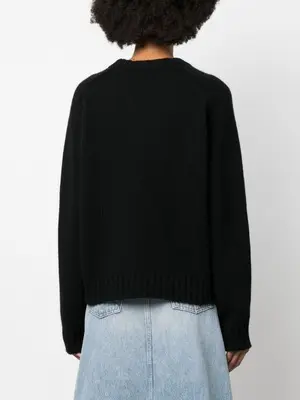 Khaite Mae Cashmere Pullover Sweater - Black