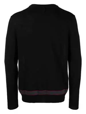 BILLIONAIRE Logo-embroidered Wool-silk Jumper - Black