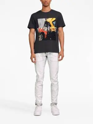 PURPLE BRAND Graphic-print Cotton T-shirt