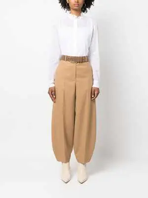 MARANT ETOILE Optical Cotton Ruffled Collar Shirt