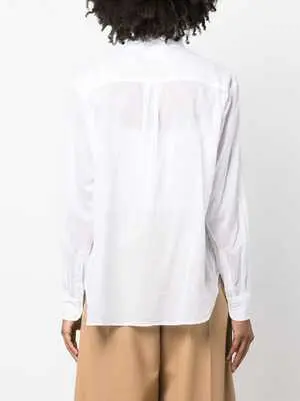 MARANT ETOILE Optical Cotton Ruffled Collar Shirt