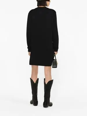 Moschino Teddy Bear Embellished Sweatshirt Dress