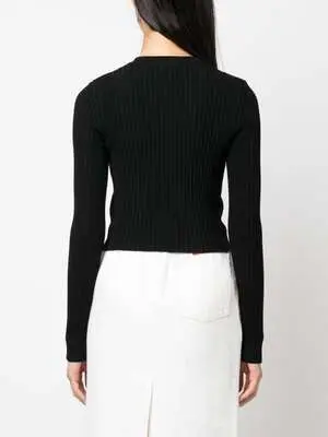 Rabanne Ribbed Wool-blend Cardigan