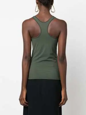 JIL SANDER Logo-print Tank Top - Green