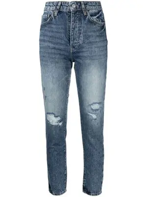 Armani Exchange Whiskering Jeans For Women