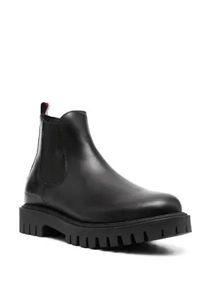 Tommy Hilfiger Round-toe Leather Boots