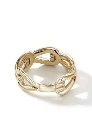 John Hardy 18kt Yellow Surf Diamond Ring