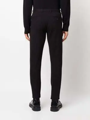 CIRCOLO 1901 Drawstring Tapered-leg Trousers - Black