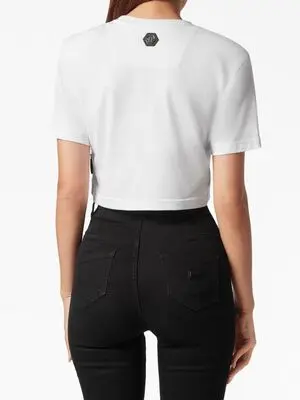 Philipp Plein Logo-print Crop Top