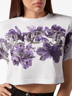 Philipp Plein Logo-print Crop Top