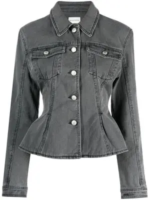 Magda Butrym Fluted Denim Jacket