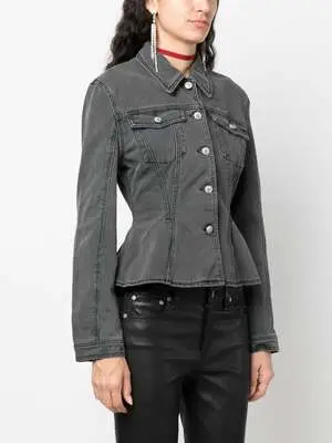 Magda Butrym Fluted Denim Jacket