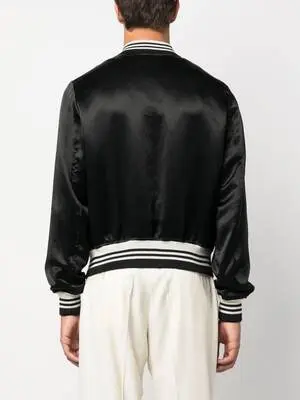 Amiri Logo-embroidered Varsity Jacket