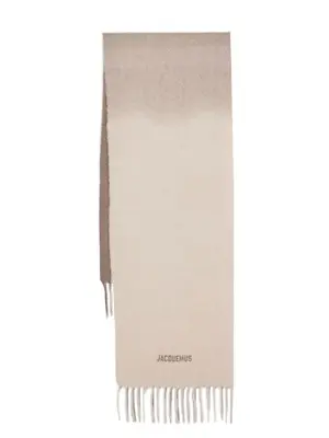 Jacquemus L'echarpe Moisson Gradient-effect Scarf - Neutrals