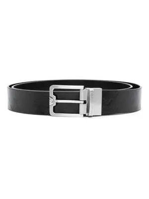 Emporio Armani Buckle-fastening Leather Belt - Black