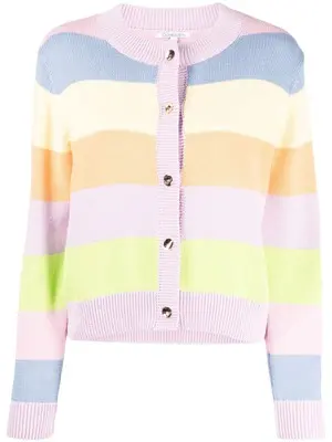 Olivia Rubin Striped Cotton Cardigan