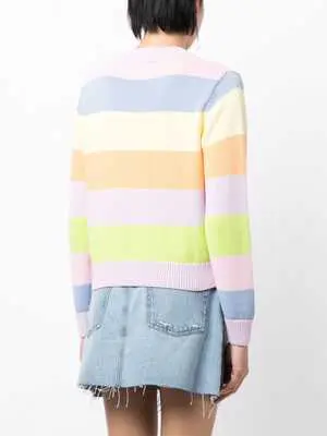 Olivia Rubin Striped Cotton Cardigan
