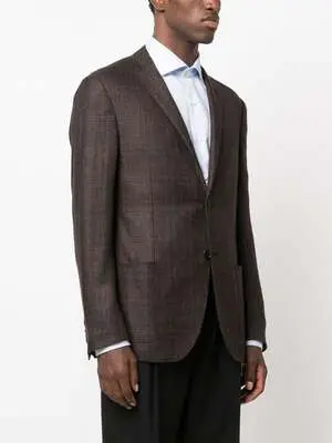 Corneliani Check-pattern Cashmere Blazer