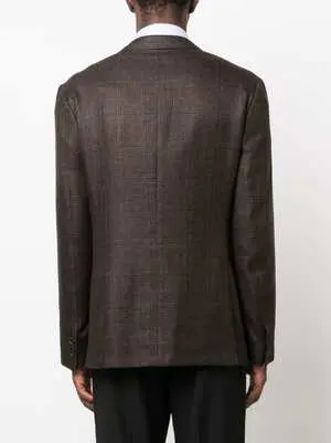 Corneliani Check-pattern Cashmere Blazer