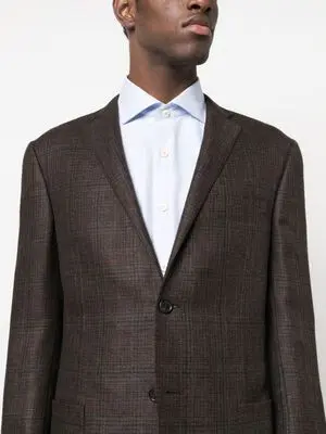 Corneliani Check-pattern Cashmere Blazer