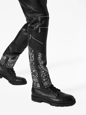 Philipp Plein Slim-cut Leather Trousers