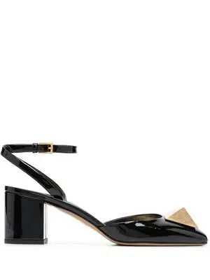Valentino Garavani One Stud 65mm Leather Pumps - Black