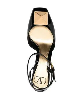 Valentino Garavani One Stud 65mm Leather Pumps - Black