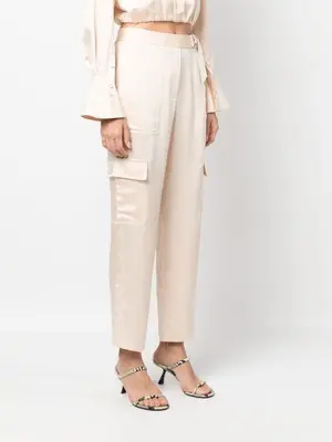Simkhai Satin Finish Cropped Trousers