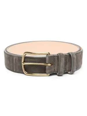 Officine Creative Suede Buckle Belt - Grey