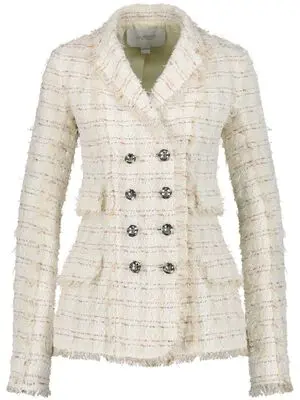 Giambattista Valli Bouclé Double-breasted Blazer
