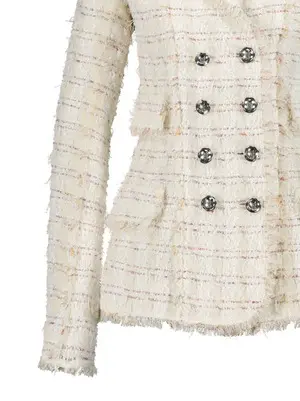 Giambattista Valli Bouclé Double-breasted Blazer