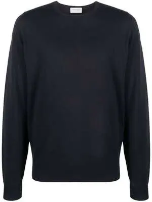 John Smedley Farhill Virgin Wool Jumper - Blue