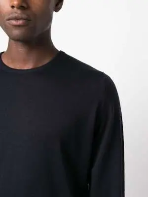 John Smedley Farhill Virgin Wool Jumper - Blue