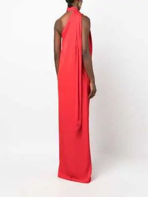 Stella McCartney One-shoulder Scarf Maxi Dress - Red