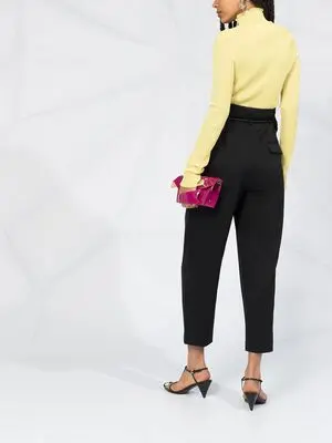 3.1 Phillip Lim Belted High-waisted Trousers - Black