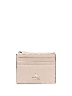 Furla Logo-lettering Leather Cardholder - Pink