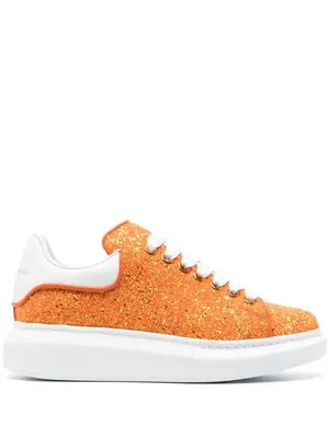 Alexander McQueen Oversized Glitter-detailed Sneakers