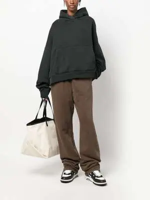 ENTIRE STUDIOS Washed Organic Cotton Track Pants - Brown