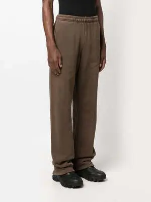 ENTIRE STUDIOS Washed Organic Cotton Track Pants - Brown