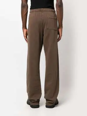 ENTIRE STUDIOS Washed Organic Cotton Track Pants - Brown