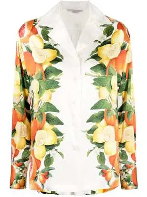 Stella McCartney Fruit-print Silk Shirt