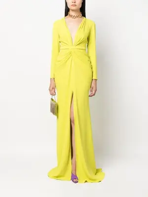 ANA RADU Plunging V-neck Gown