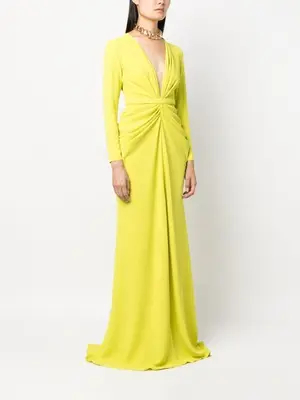 ANA RADU Plunging V-neck Gown