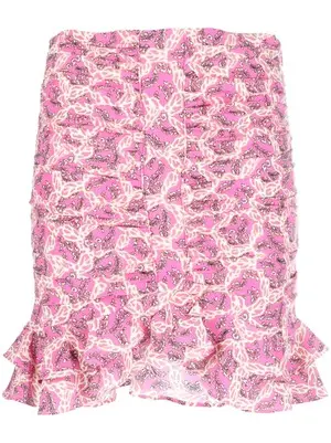 Isabel Marant Étoile Milendi Abstract-print Miniskirt