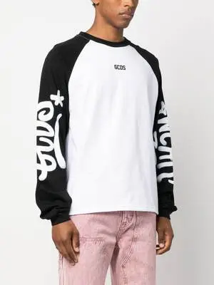 Gcds Graffiti-logo Long-sleeve T-shirt