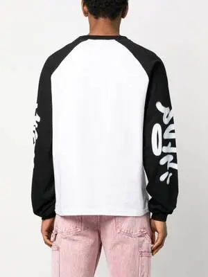 Gcds Graffiti-logo Long-sleeve T-shirt