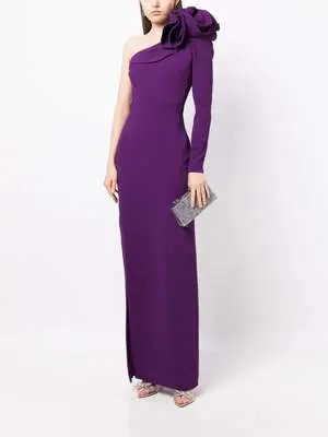 Elie Saab Cady One-shoulder Maxi Dress